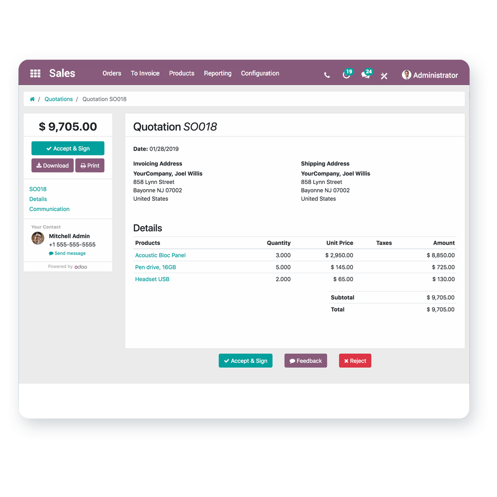 Processo de Vendas Odoo | Thinkopen solutions